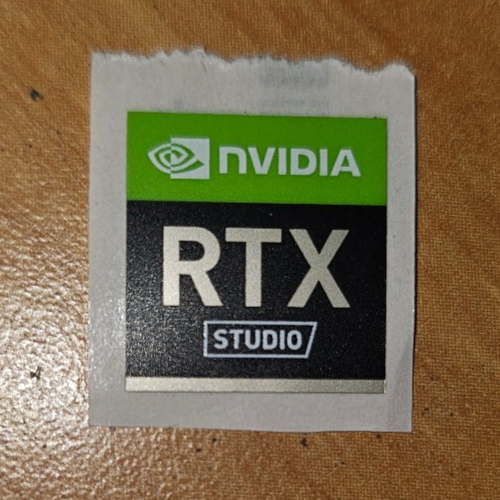 Nvidia RTX Studio Decal Sticker Badge Desktop Laptop MacBook PC Case ...