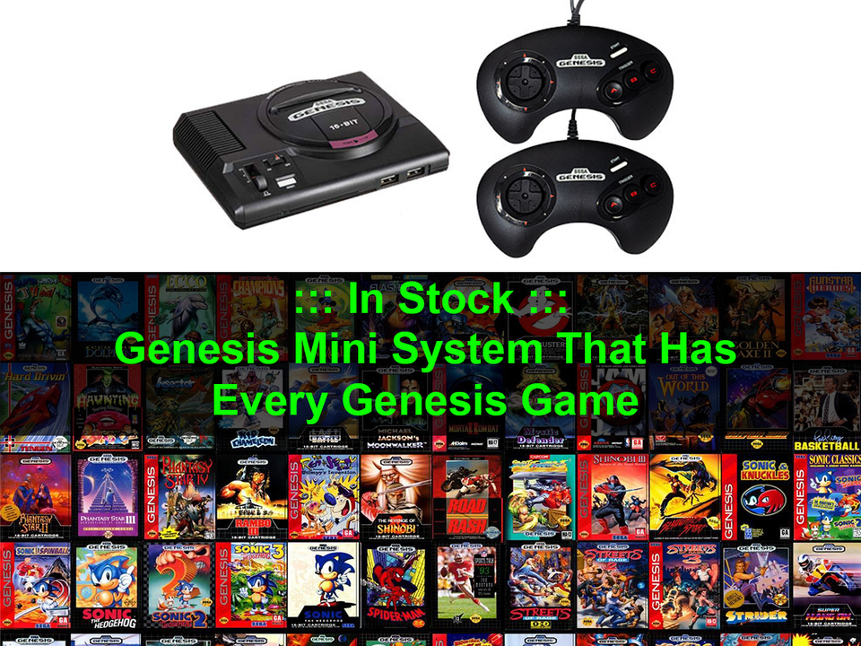 Sega Genesis Mini Loaded With EVERY Genesis Game - (790+ Games ...