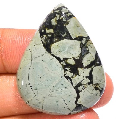 Natural Dallasite Jasper Pear Shape Cabochon Gemstone 54.5 Ct 37X29X6 ...