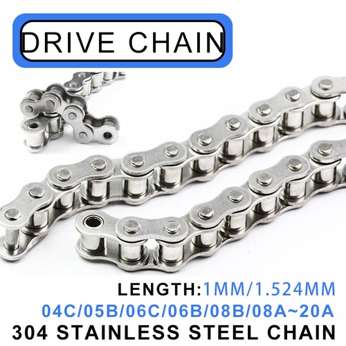 Transmission Chain 304 Stainless Steel Drive Chain Single/Double-Row ...