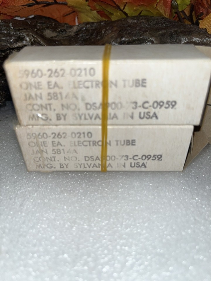 5814A Matched Pair Vacuum Tubes Sylvania Grey Plate Hickok Tested | eBay