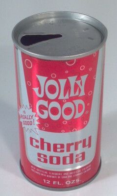 Vintage Jolly Good Cherry Soda Pop Can 12oz Straight Steel Random Lake ...
