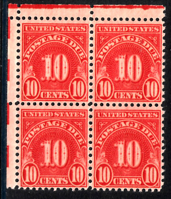 US STAMPS SC# J84 SHEET CORNER BLOCK POSTAGE DUE 1931 MINT OG NH H1922 ...