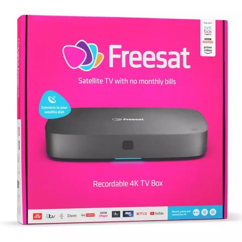 Freesat UHD-4X 2TB Smart 4K Ultra HD Digital Satellite TV Set Top Box ...