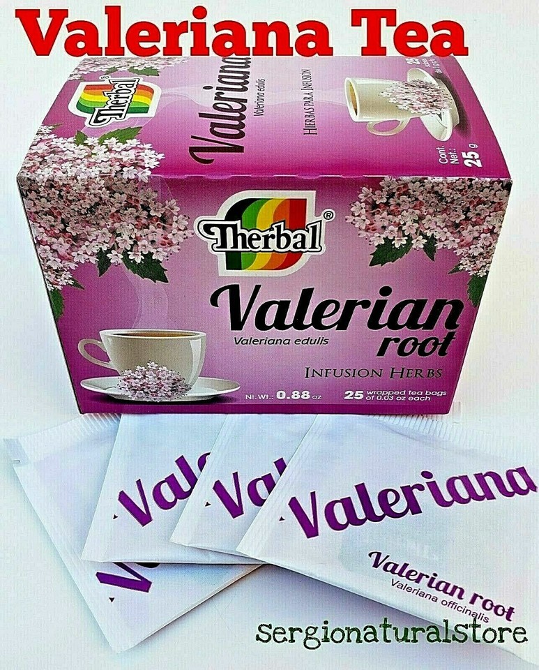 2 Packs VALERIAN TEA 50 BAGS TE DE VALERIANA (Valerian edulis) Made in ...