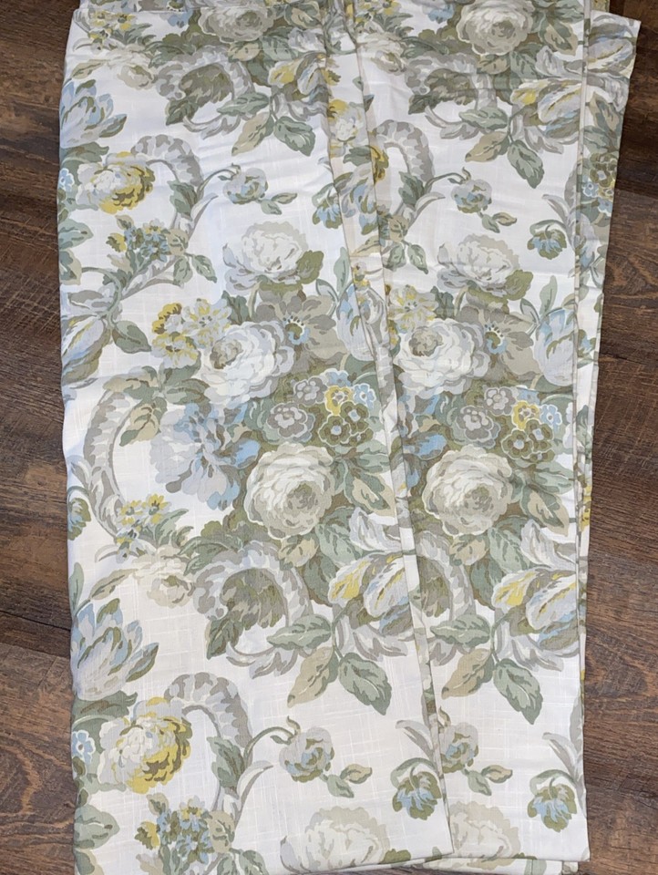 WAVERLY HOME SPRING BLING FLORAL CURTAIN PANELS 52" X 84" COTTAGE CORE ...