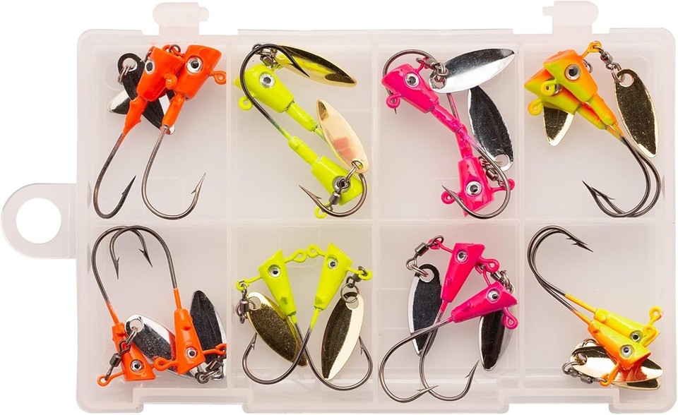Crappie Magnet Fin Spin Kit, Freshwater Fishing Equipment and 16 pack ...