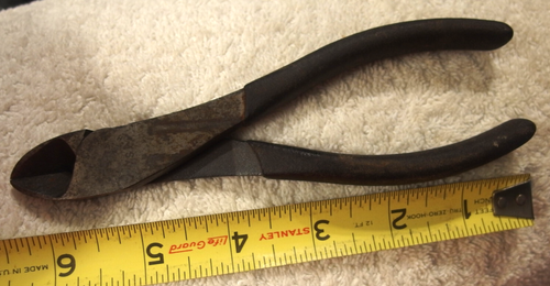 45075 CRAFTSMAN Dikes DIAGONAL CUTTING PLIERS USA VTG tool side cuts ...