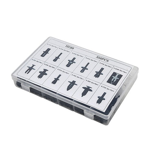 350 Clips Car Body Door Push Pin Rivet Trim Fastener Screwdriver ...
