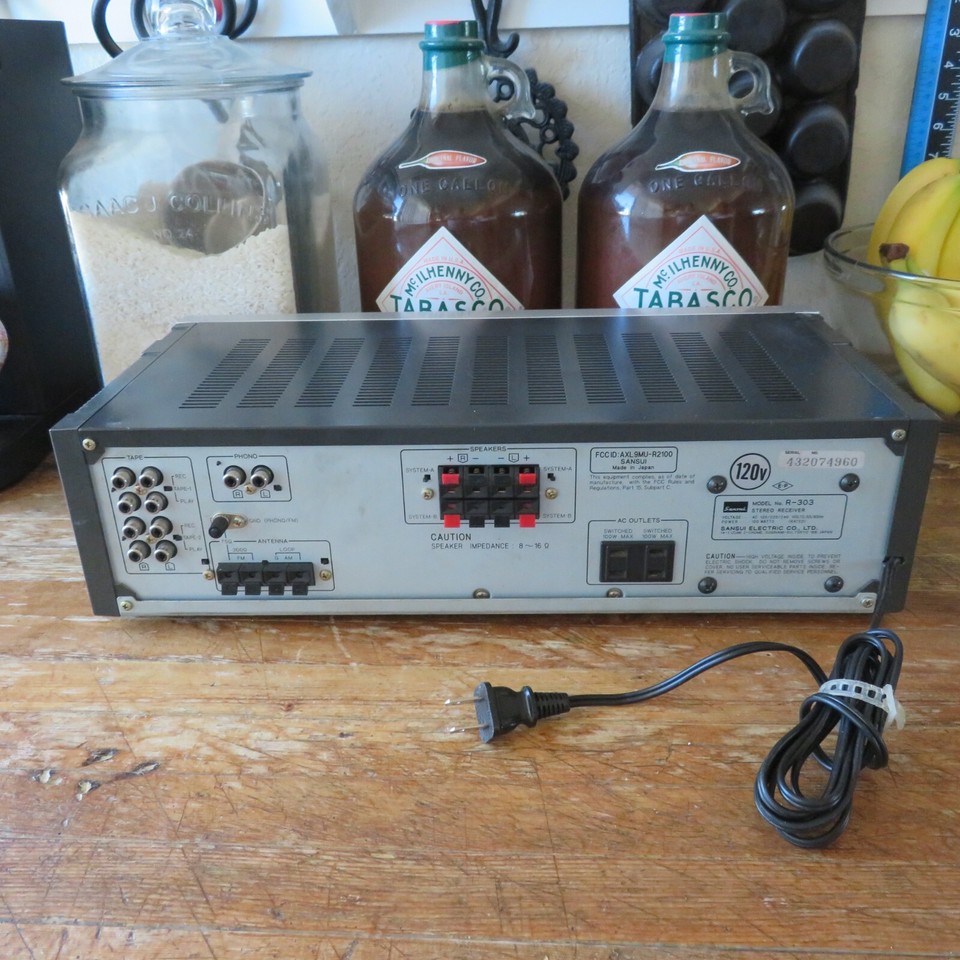 Sansui R-303 Stereo AM/FM Receiver Sounds Great! | eBay
