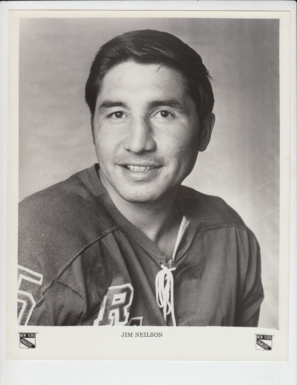 JIM NEILSON NEW YORK RANGERS ORIGINAL PUBLICITY 8X10 PHOTO PHOTOGRAPH ...
