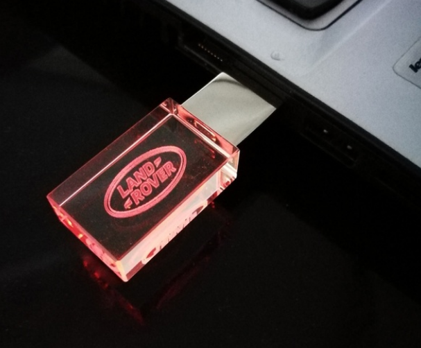 USB Flash Drive 2.0 Metal Stick Car Logo Land Rover Fan Gift Lover LED ...