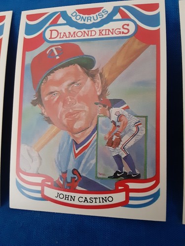 1984 Donruss - Diamond Kings John Castino #4 "Perez-Steel" on Back for ...