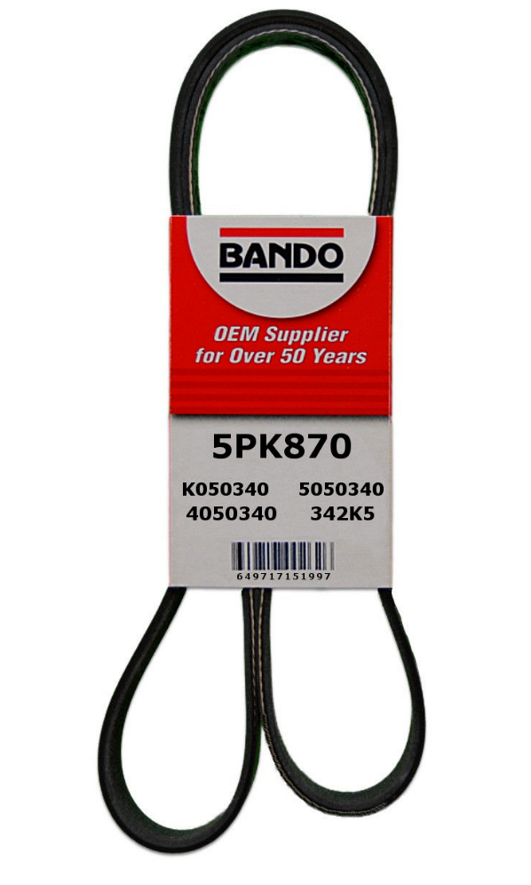 Toyota Tacoma L4 2.4L 97-04 BANDO OEM 3Pc Belt AC/PS/ALT 4PK870-4PK1080 ...