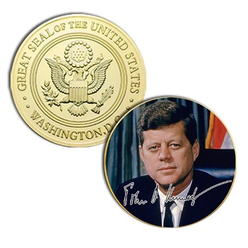 35th President of The U.S. | John F Kennedy 1917 - 1963 | Gold Plated ...