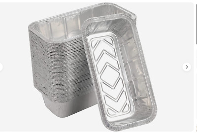 125 ct Aluminum 5Lb Loaf Foil Pan bread 1/3 Size Deep disposable tin ...