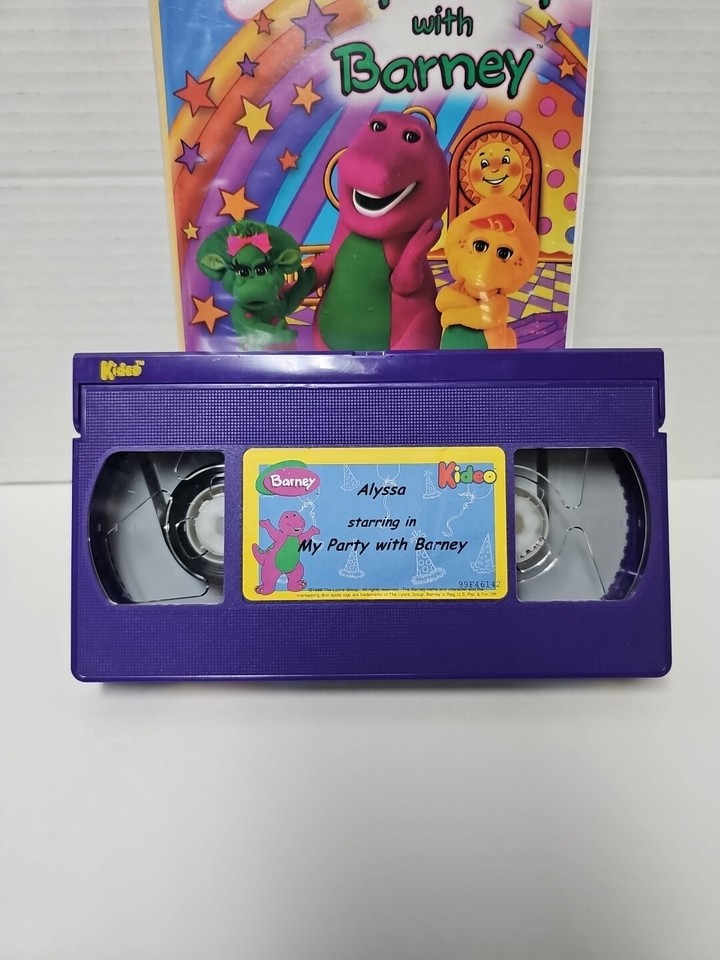 My Party with Barney Starring Alyssa (VHS) Kideo - Tested 1 Of 1 Custom ...