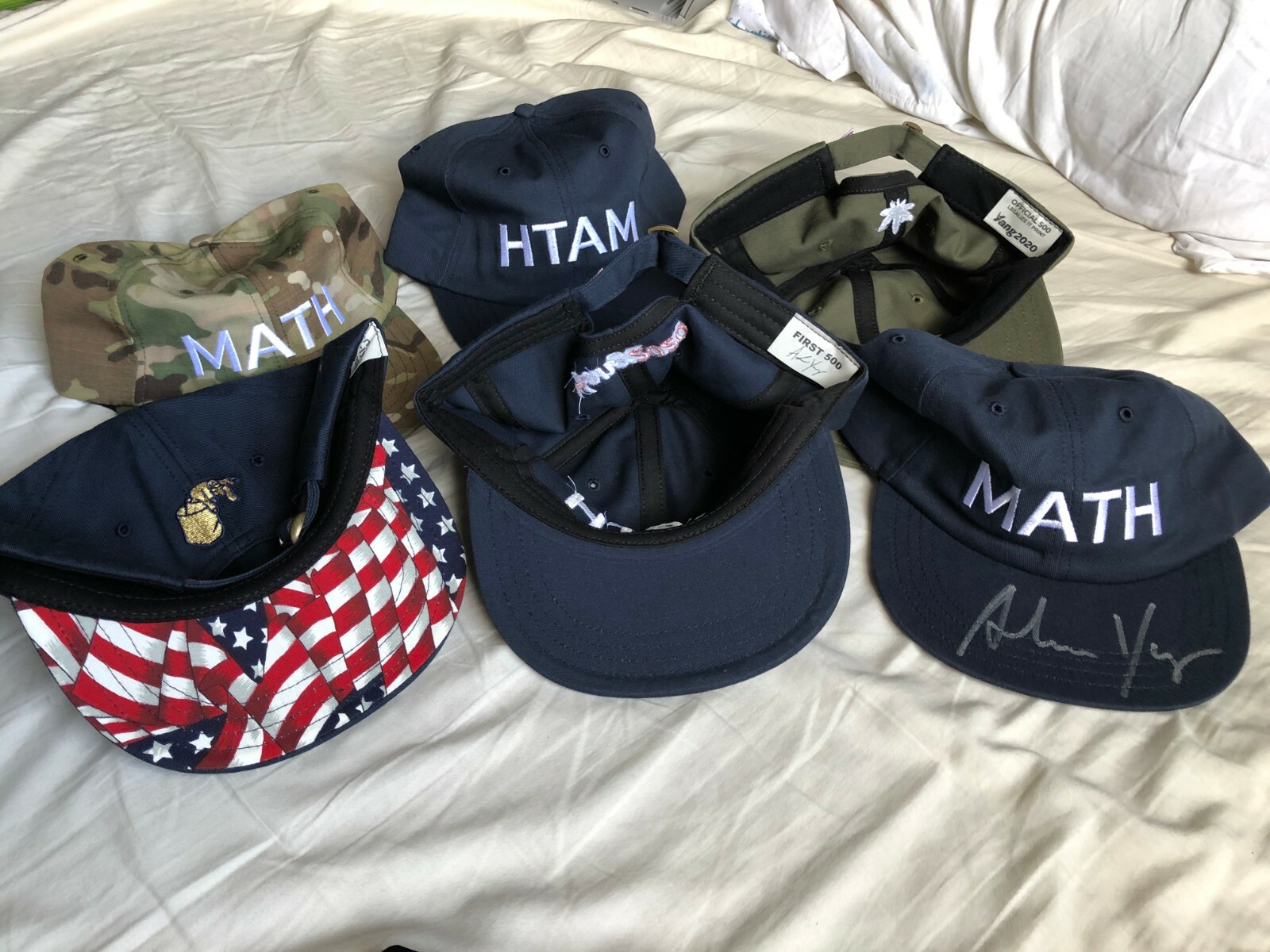 RARE - Andrew Yang Official MATH Hat Collectors Pack (WITH Jan2020 GOLD ...