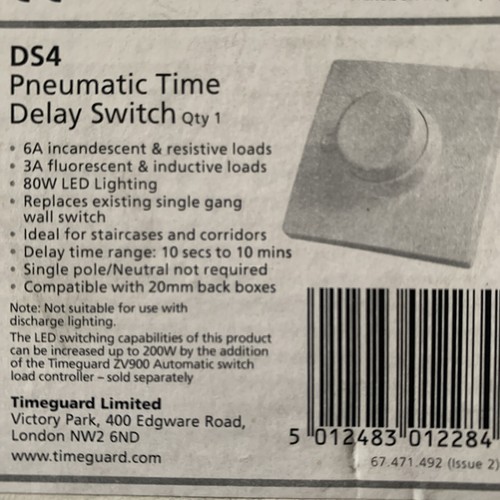 TimeGuard Pneumatic Time Delay Switch | eBay UK
