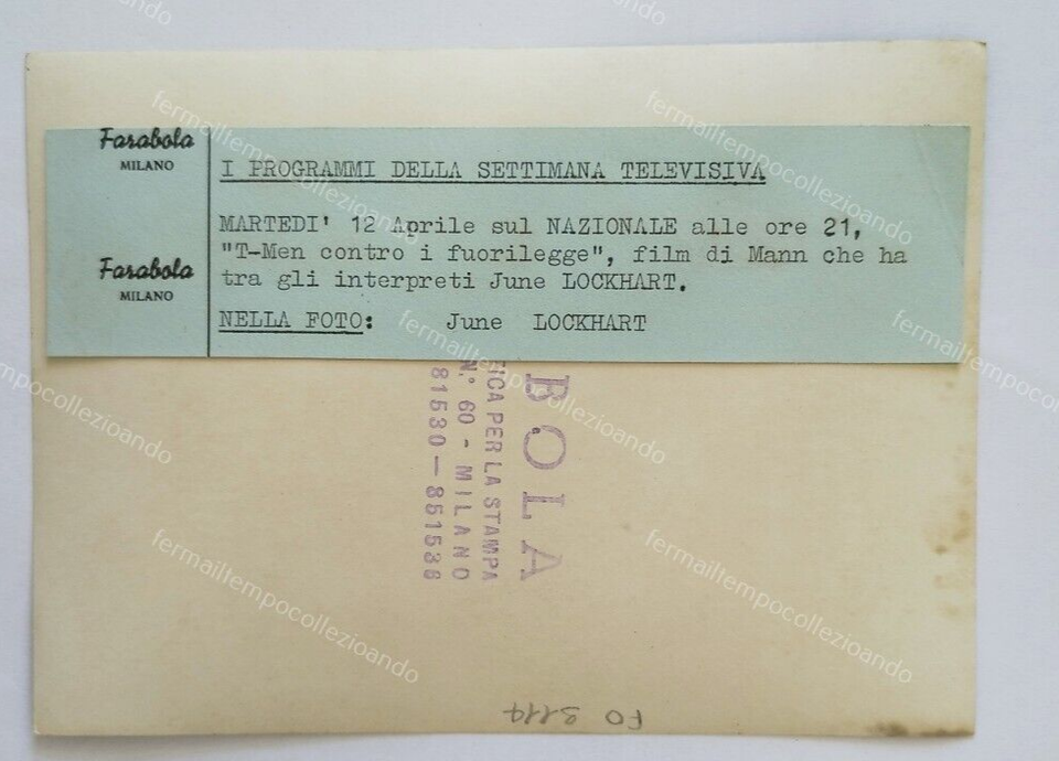 fo3114 foto originale,personaggi famosi, attrice JUNE LOCKHART, actor ...