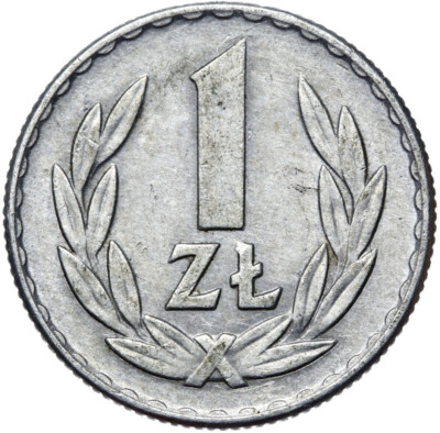 Poland-Poland Polska coin-1 zloty złoty 1965-rare-condition! | eBay