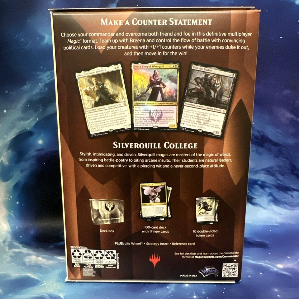 Magic The Gathering Strixhaven Commander Deck - Breena The Demagogue | eBay