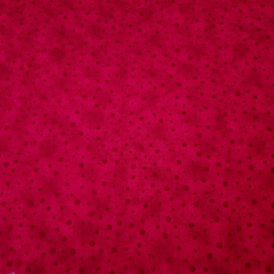 Christmas Splendor BTY Susie Robbins Quilting Treasures Tonal Red Polka ...
