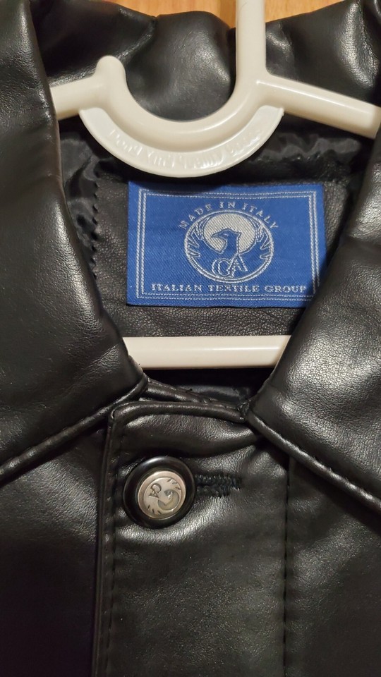 MEN ITALIAN TEXTILE GROUP LEATHER JACKET | eBay