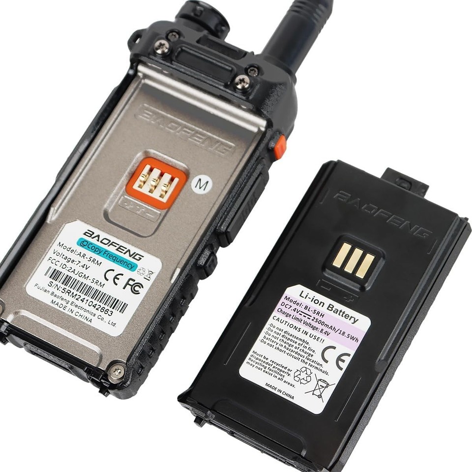 2-Pack Ham Radio Baofeng Radio Long Range AR-5RM 10W Handheld NOAA ...