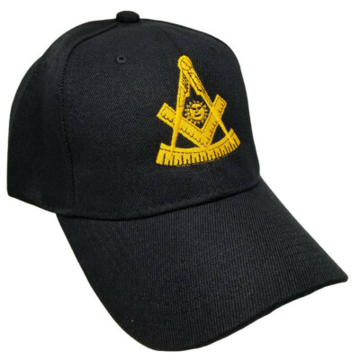 PAST Master Mason Baseball Cap Freemasons Black Masonic Hat Masons ...