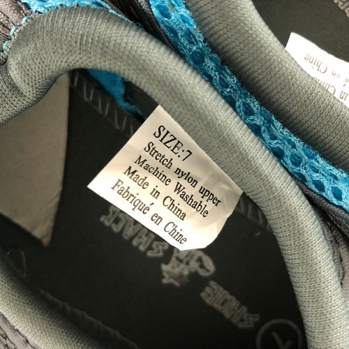 Shoe Shack Womens Water Shoes Slip On Mesh Drawstring Blue Gray Size 7 ...