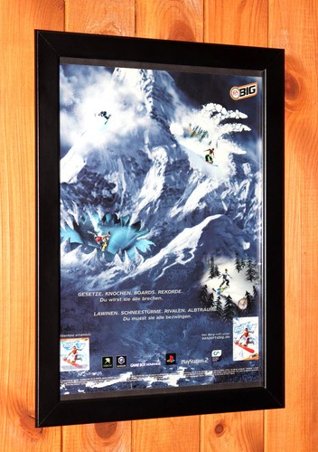 2003 SSX 3 GameCube Xbox 360 PS2 Old Rare Promo Small Poster / Ad Page ...