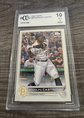 2022 Topps Series 1 Rodolfo Castro #85 RC BCCG 10 PIRATES / PHILLIES | eBay