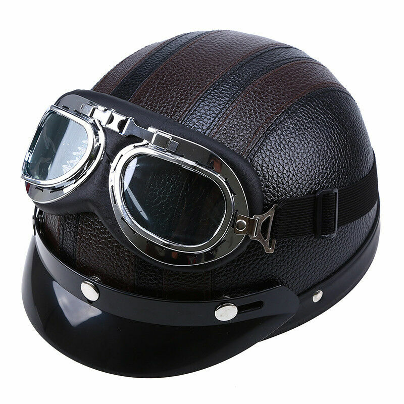 Cafe Racer Helmet And Goggles