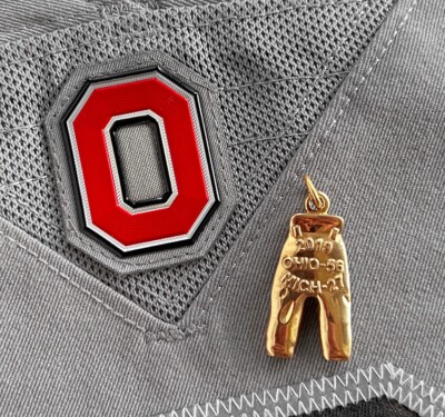 2019 OHIO STATE FOOTBALL PLAYER GOLD PANTS 56-27 **STARTER** | eBay