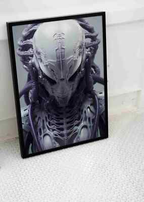 ALIEN XENOMORPH POSTER BRIGHT WALL WIERD ART PRINT SIZE A3 A4 | eBay UK
