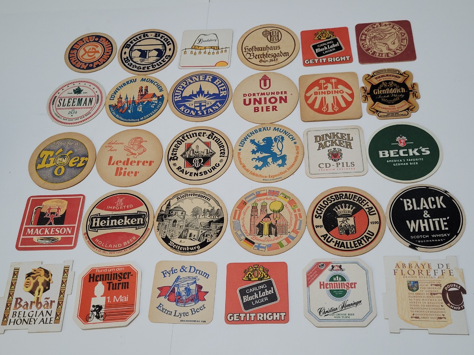 Vintage Beer Mats Coasters Rare Lot of 30 Throughout The United Kingdom ...