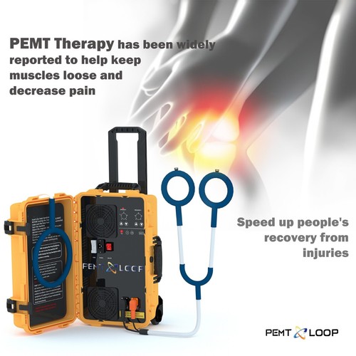 6000Gauss PEMF Magnetic Therapy Machine PEMT Loop Fo Frozen Shoulder ...
