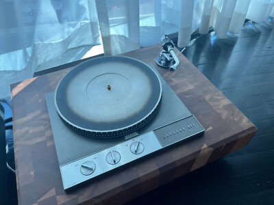 Garrard 401 Turntable Solid Cherry Butcher Block Plinth W/ ATP12-T ...