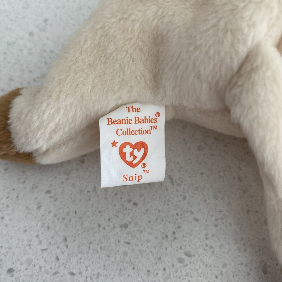 90s Ty Retired Original Beanie Baby Snip Siamese Cat 1996, Style 4120 ...