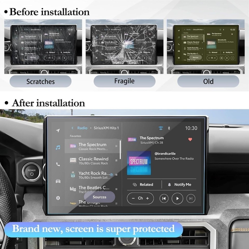 Accessories Car Touch Screen Protector For Toyota Tacoma 2024-25 ...