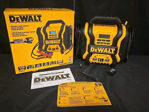 Open Box Dewalt Power Station Jump Starter Digital Inflator & Power ...
