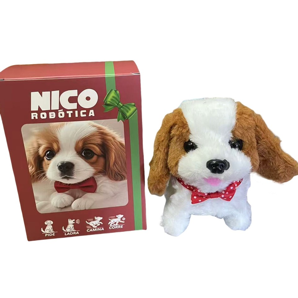 Plush Teddy Toy Puppy Electronic Interactive Pet Dog Realistic Fluffy ...