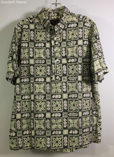 Riggers UH Multi-pattern Pull-over Hawaiian Aloha Tropical Shirt Men ...