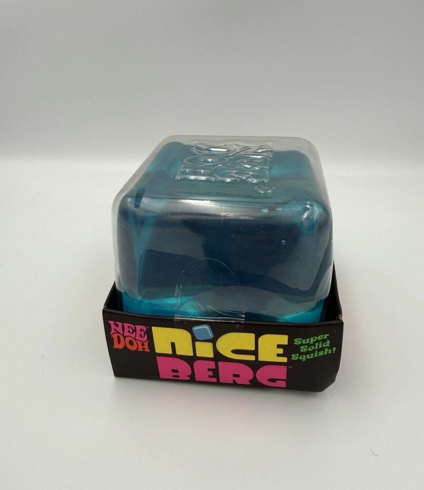Needoh-NICE BERG xl big huge BLUE-super solid squish-Nee Doh ** NEW ...