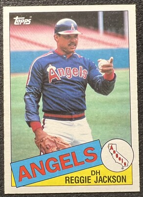 1985 TOPPS REGGIE JACKSON (ANGELS) #200 NM | eBay