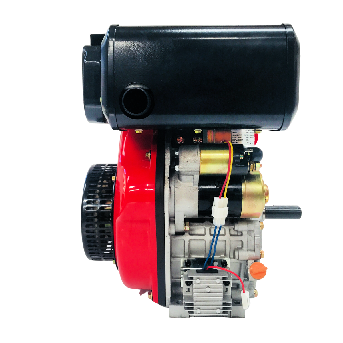 Yanmar L100n Keyway Shaft Electric Start Diesel Engine Yanmar L100