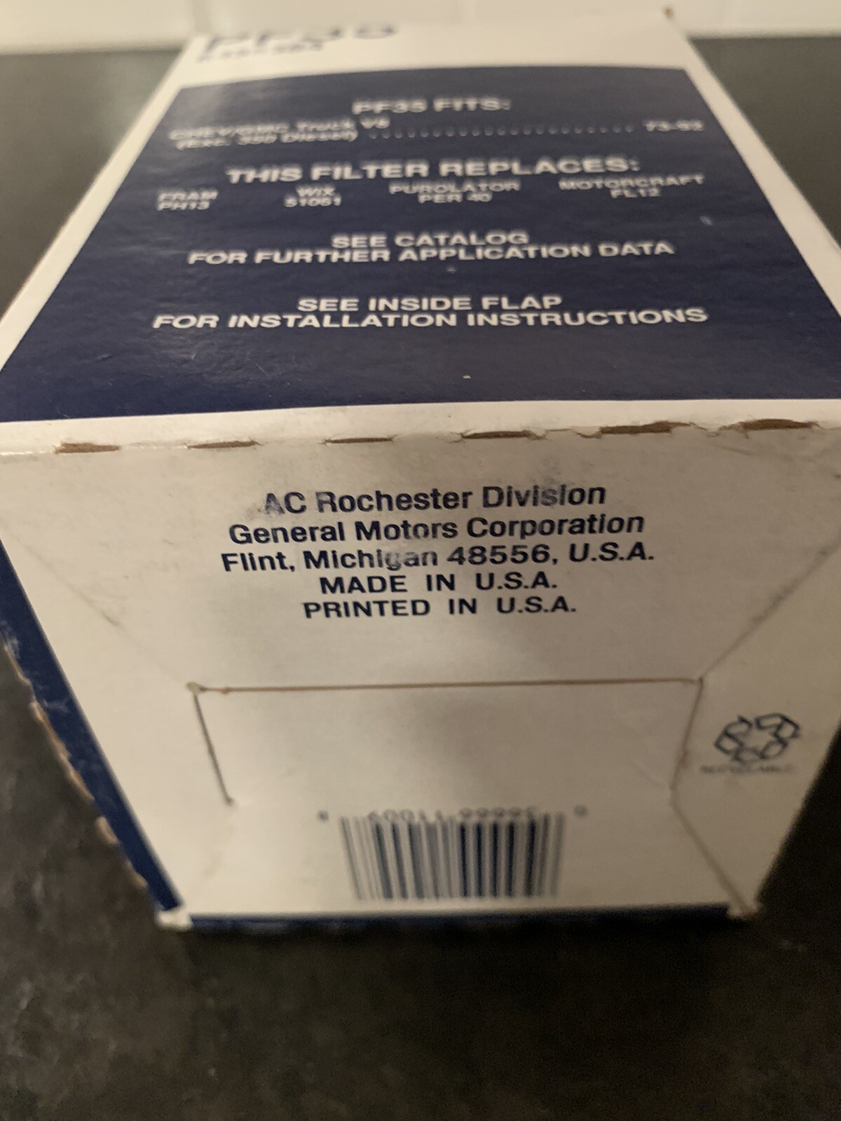 ACDelco Pf35 GM Duraguard Oil Filter 6438384 for sale online | eBay