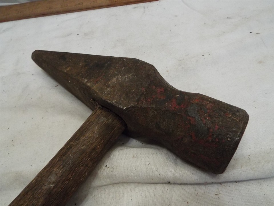 Antique 5 lb Railroad Spike Hammer Tool Octagon Poll Track Rail Worker ...