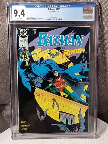 Batman #465 (1991) CGC 9.4 NM Batman & Tim Drake Robin 1st Mission, KEY ...